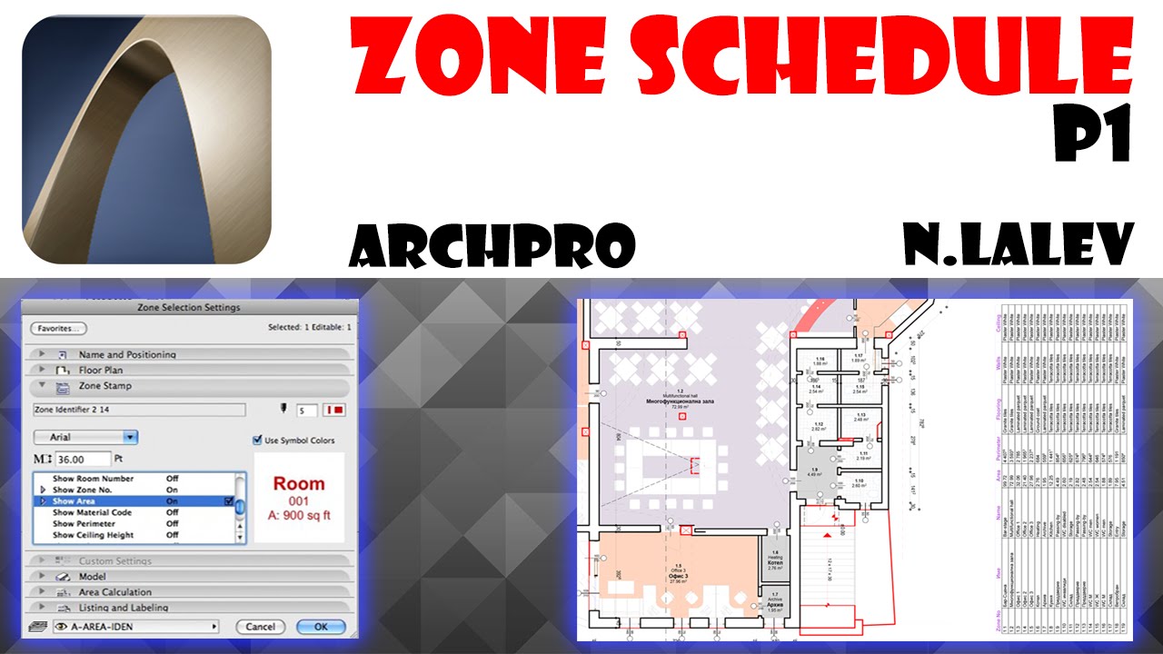 Archicad - Creating Zone Schedules/Lists (Pt 1)
