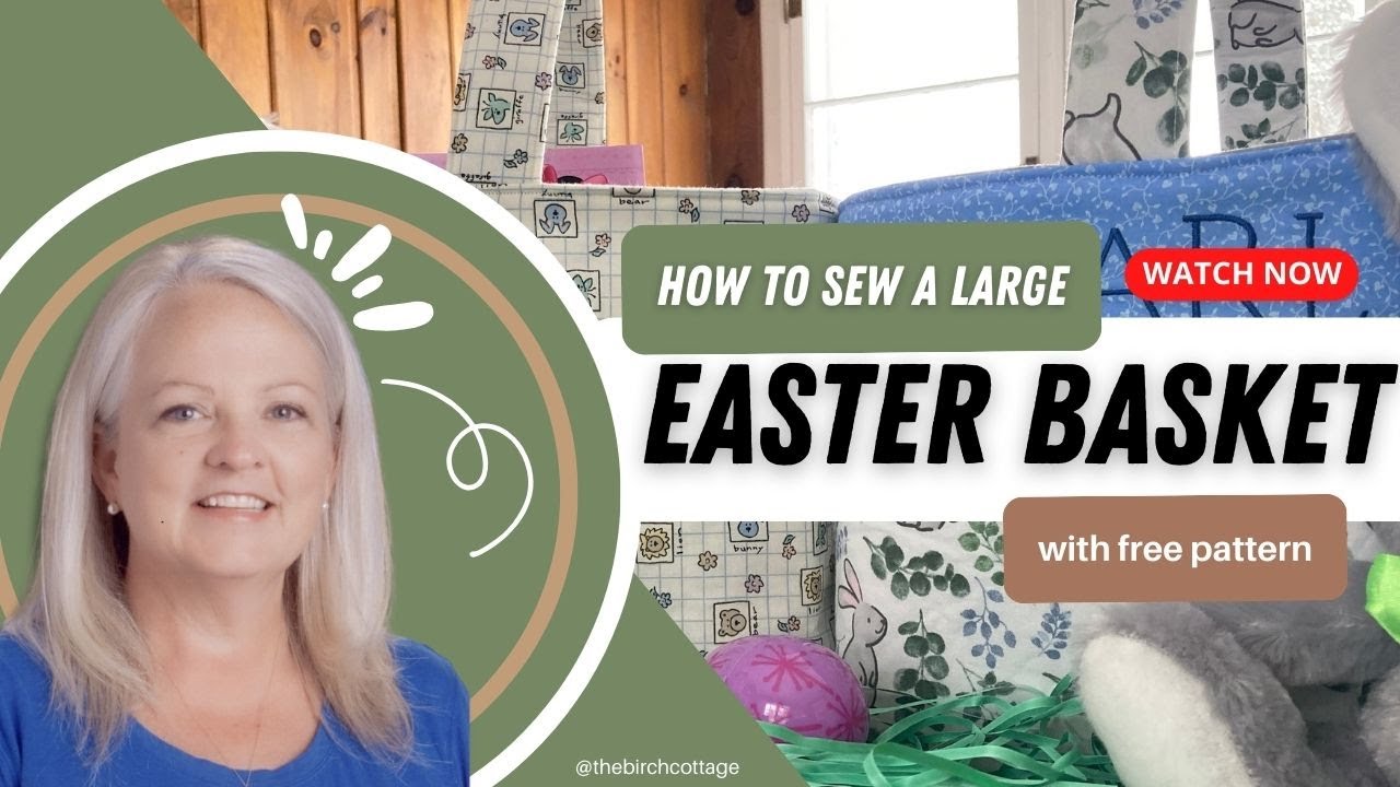 Learn to Sew a Large Fabric Easter Basket | Janome 8200QCP Sewing Machine