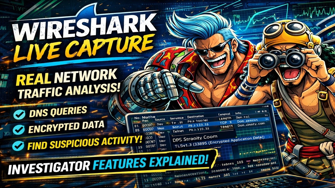 Wireshark Live Capture Lab: How to Analyze Real Network Traffic Like an Investigator