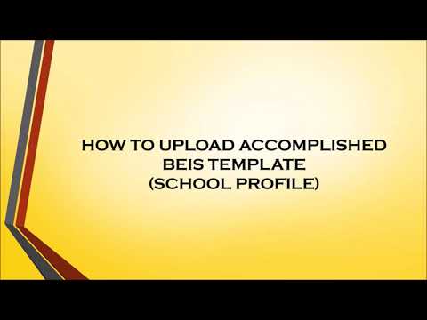 HOW TO DOWNLOAD AND UPLOAD BEIS TEMPLATE