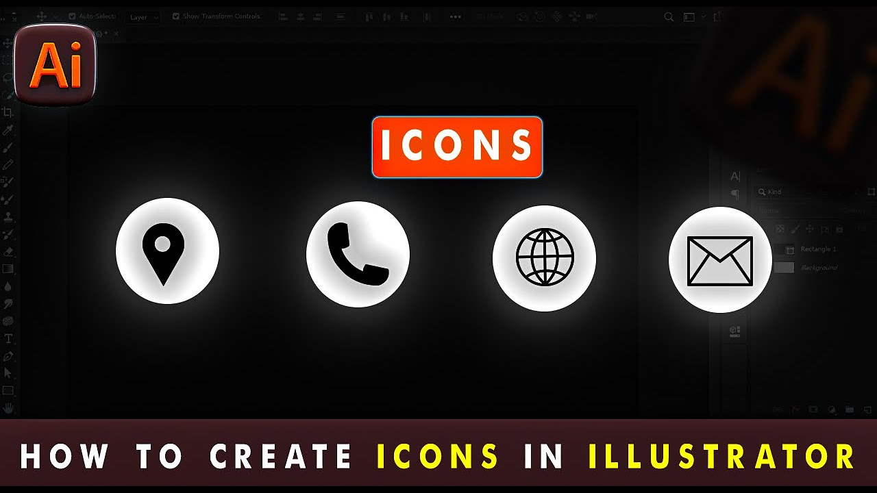 How to Create Social Media Icons In illustrator.