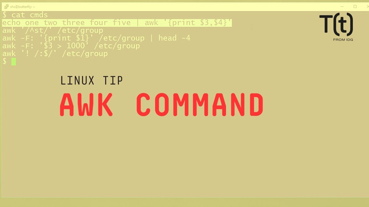How to use the awk command: 2-Minute Linux Tips