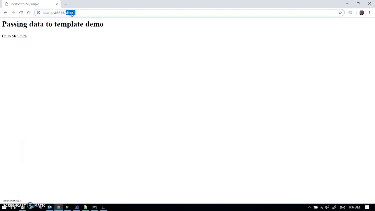 Python Flask - passing data to a template