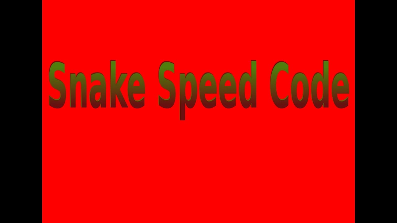 Snake in Java - Speed Code