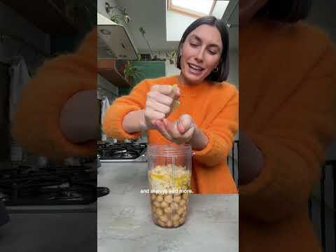 Hummus! 1 x 700g jar of chickpeas (or 2 tins) Half of the aquafaba/ chickpea water (more or less,