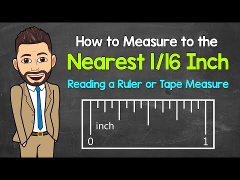 How to Read a Ruler or Tape Measure | Measuring to the Nearest 1/16 of an Inch | Math with Mr. J