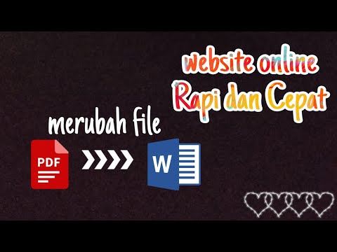 MENGUBAH FILE PDF KE WORD || CONVERT PDF TO WORD || website online, free || rapi, cepat dan mudah❗️