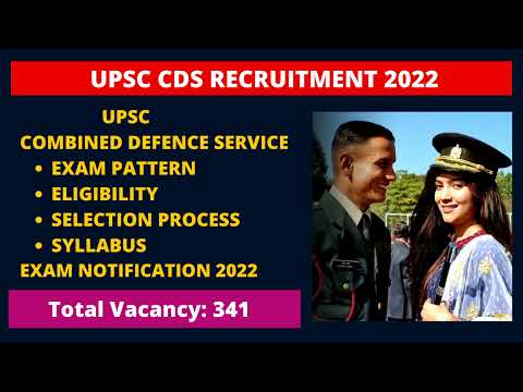 UPSC CDS Recruitment 2022