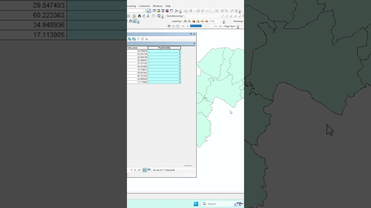 How to Calculate Population Density in ArcGIS  #arcgis #gismapping #arcgistutorial