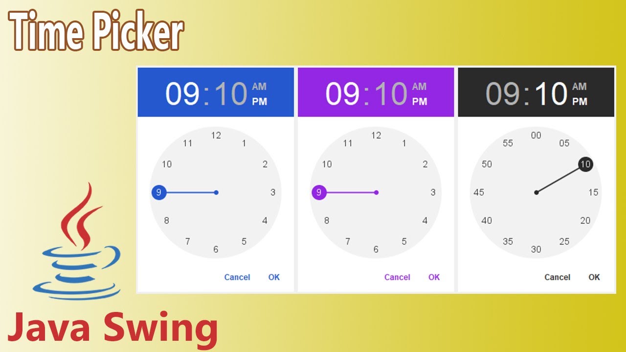 Java Swing - Time Picker ( Free Source Code )