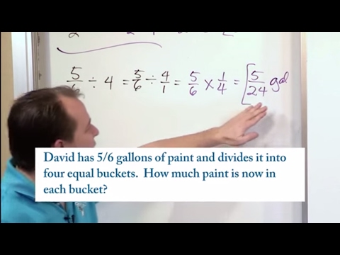 Lesson 15 - Word Problems Dividing Fractions (5th Grade Math)