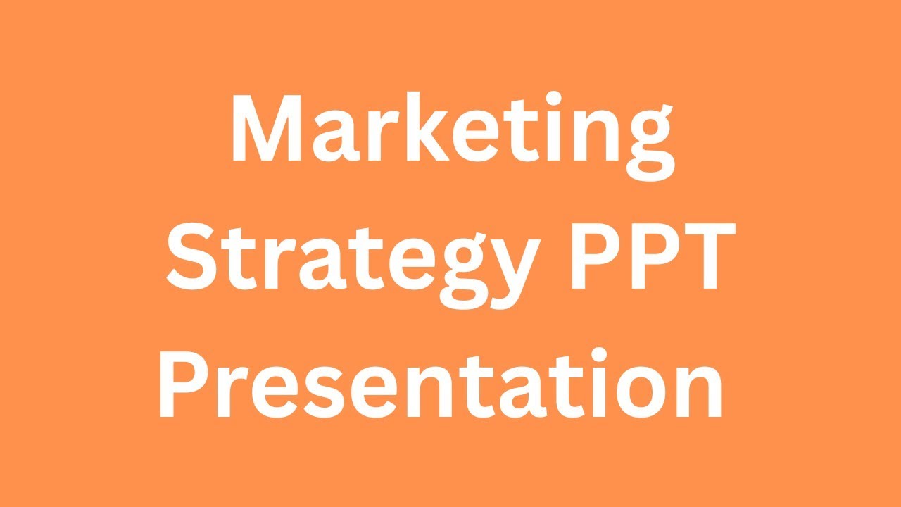 Marketing Strategy PPT Presentation Seminar and PDF Free  Download
