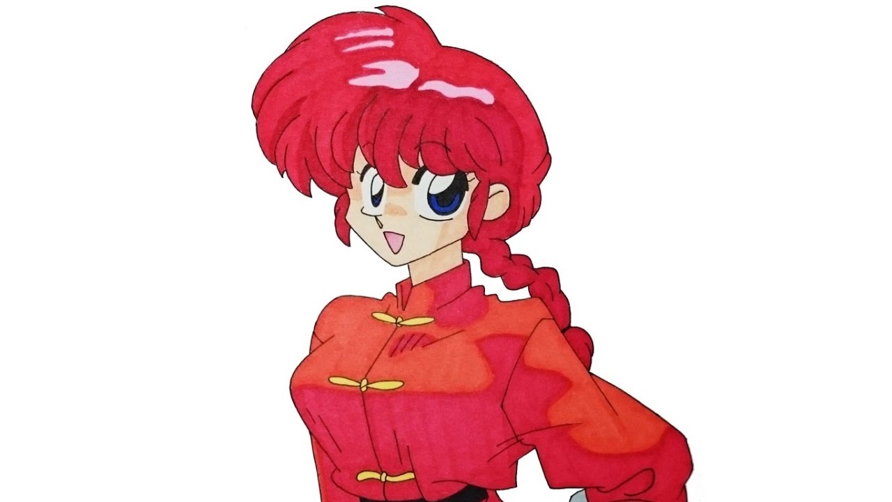Cómo dibujar a Ranma mujer de Ranma 1/2 - How to draw Ranma from Ranma 1/2
