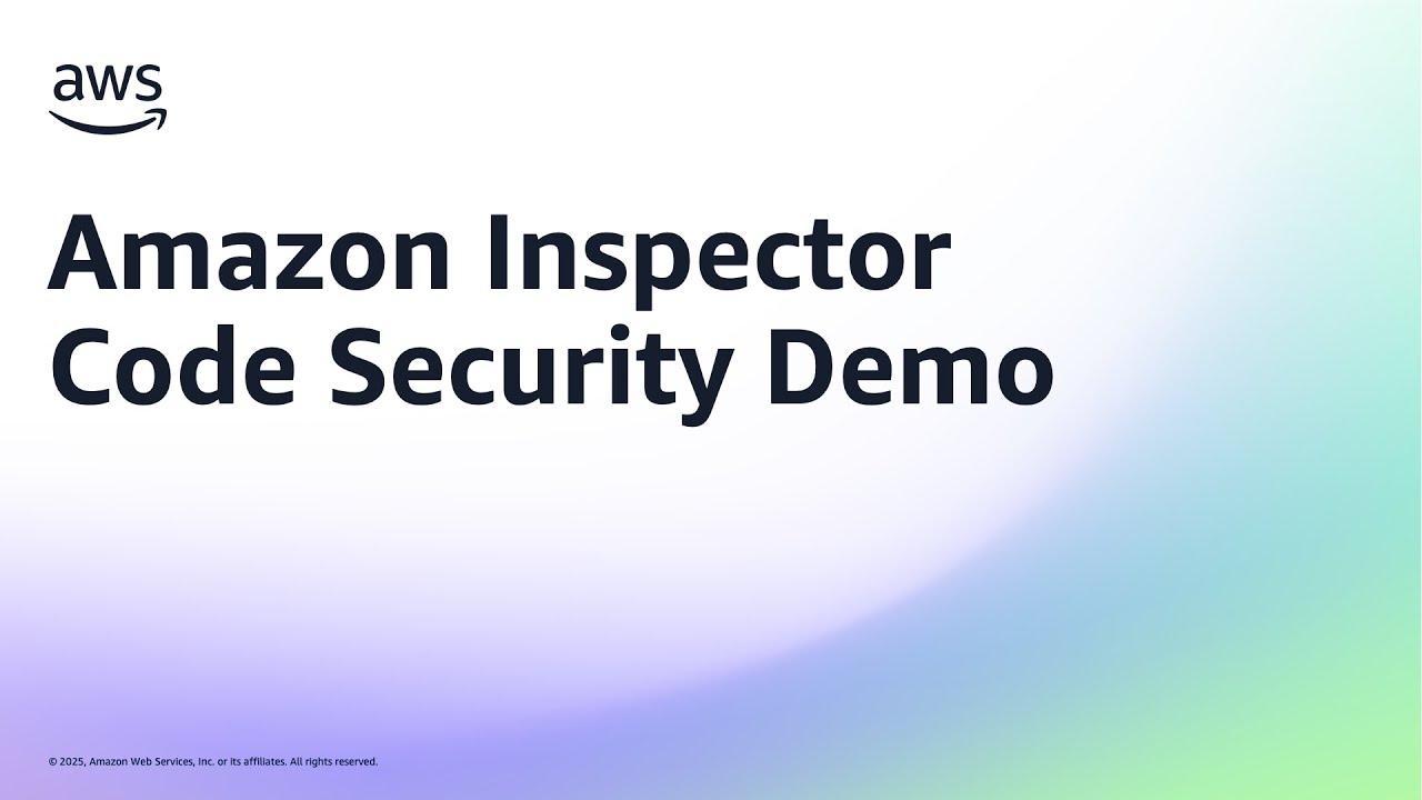 Amazon Inspector Code Security Demo | Amazon Web Services