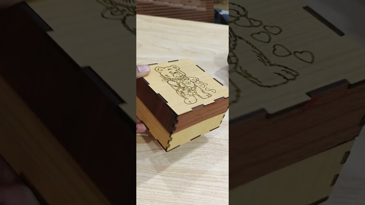 Laser Cut Gift Box Template Birthday Gift Box  Luxury Watch Box  Jewelry Box Template Vector File