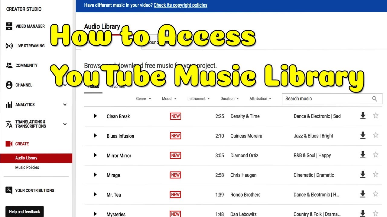 How to Access YouTube Music Library