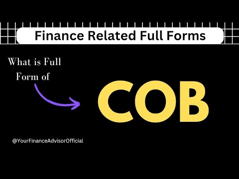 Full form of COB ! cob ka full form kya hota hai