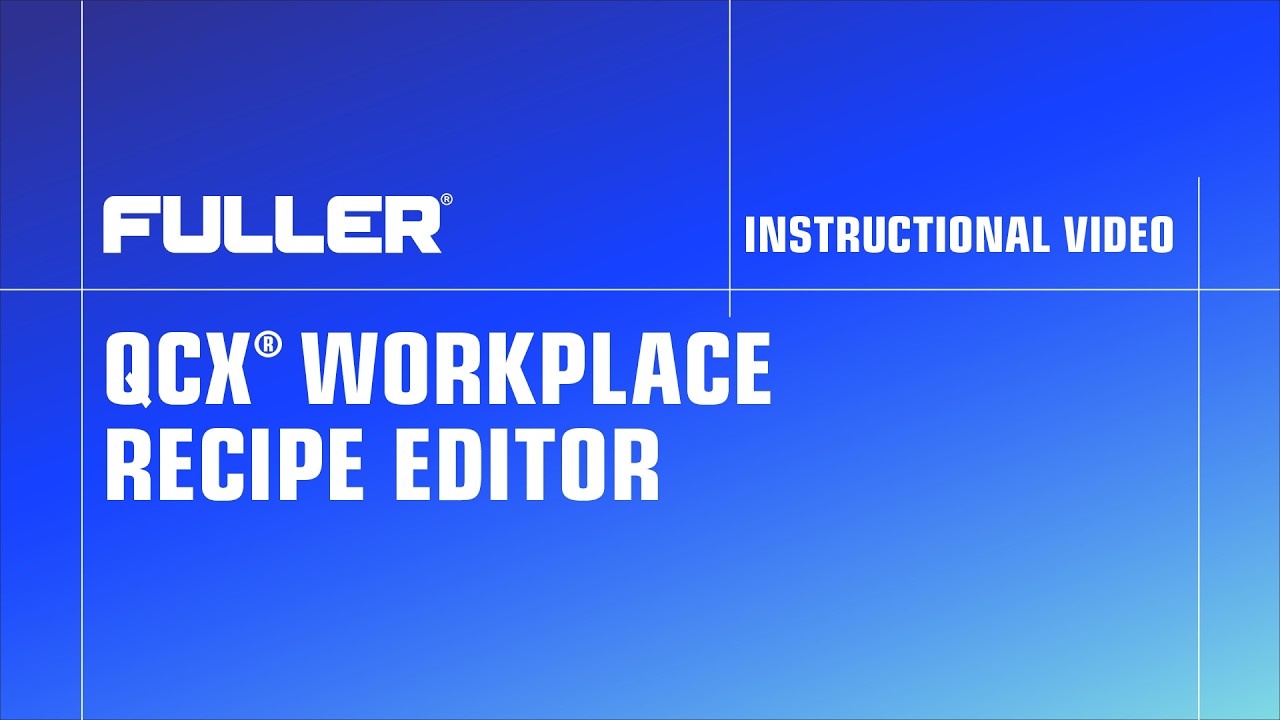 QCX® Recipe Editor