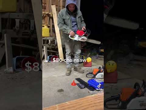 $80 chainsaw #tiktok #chainsaw #logging #offroad #cheap #saw