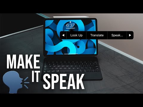 How to Make iPad Read Text Aloud (tutorial)