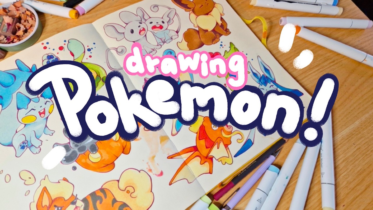 ✨changing Pokémon designs?! || filling a sketchbook with pokemon