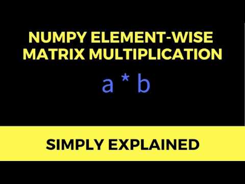 Element Wise Multiplication in Python Numpy