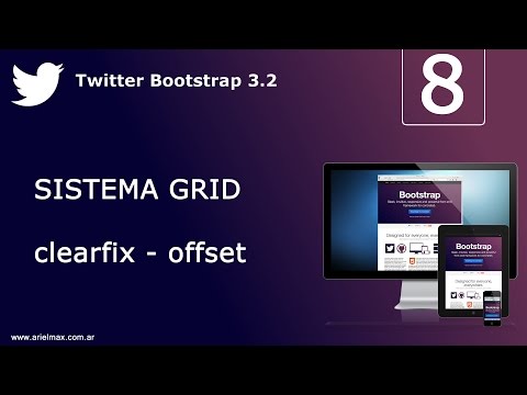 8 Cursos de BootStrap v3.2 – Grilla Clearfix offset – ArielMax 2024 – v5.0