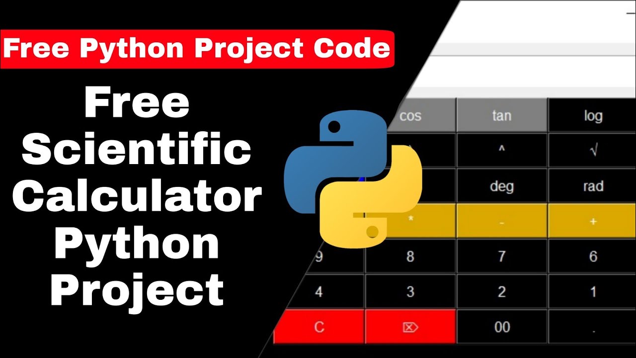 Free Scientific Calculator Python Project with source code || Python Tutorial || #ravieditz