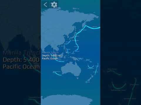 Oceanic trenches map