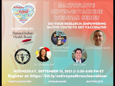 NIHB and AAIP Webinar: Do Your Research Empowering Native Youth to Get Vaccinated 9/15/21
