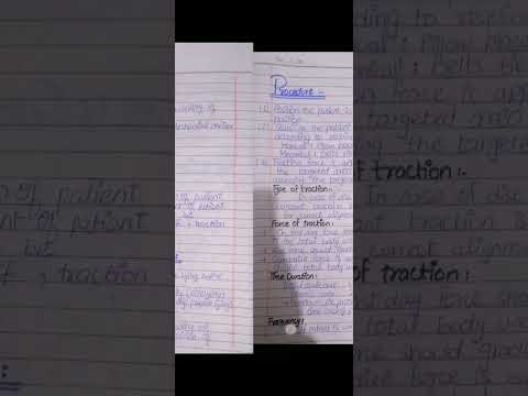 Clinical Case Study Of Traction |Handwritten notes #clinicalcases #casestudyquestion
