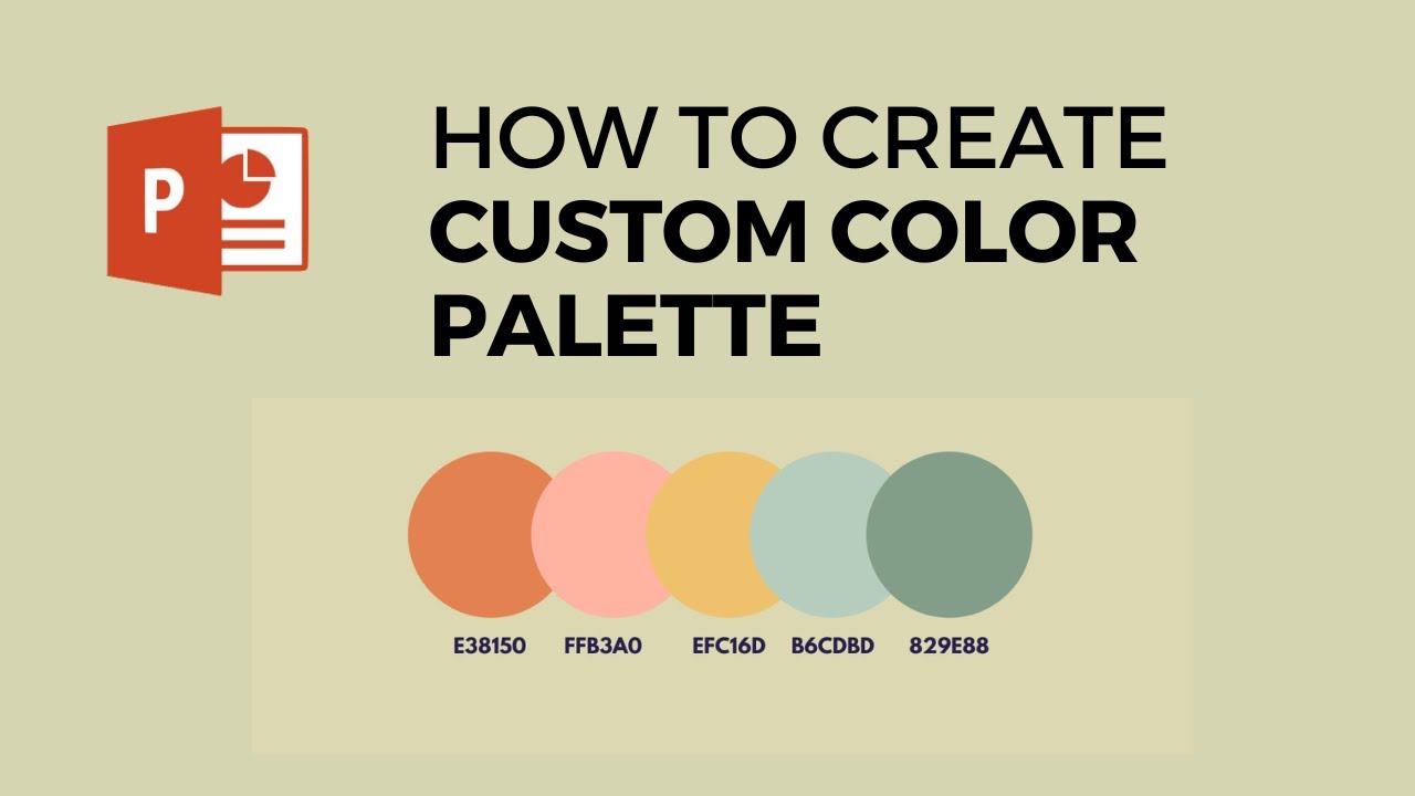 How to create a custom color palette in PowerPoint