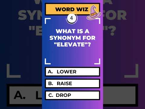 Find the Synonym for 'Elevate'!