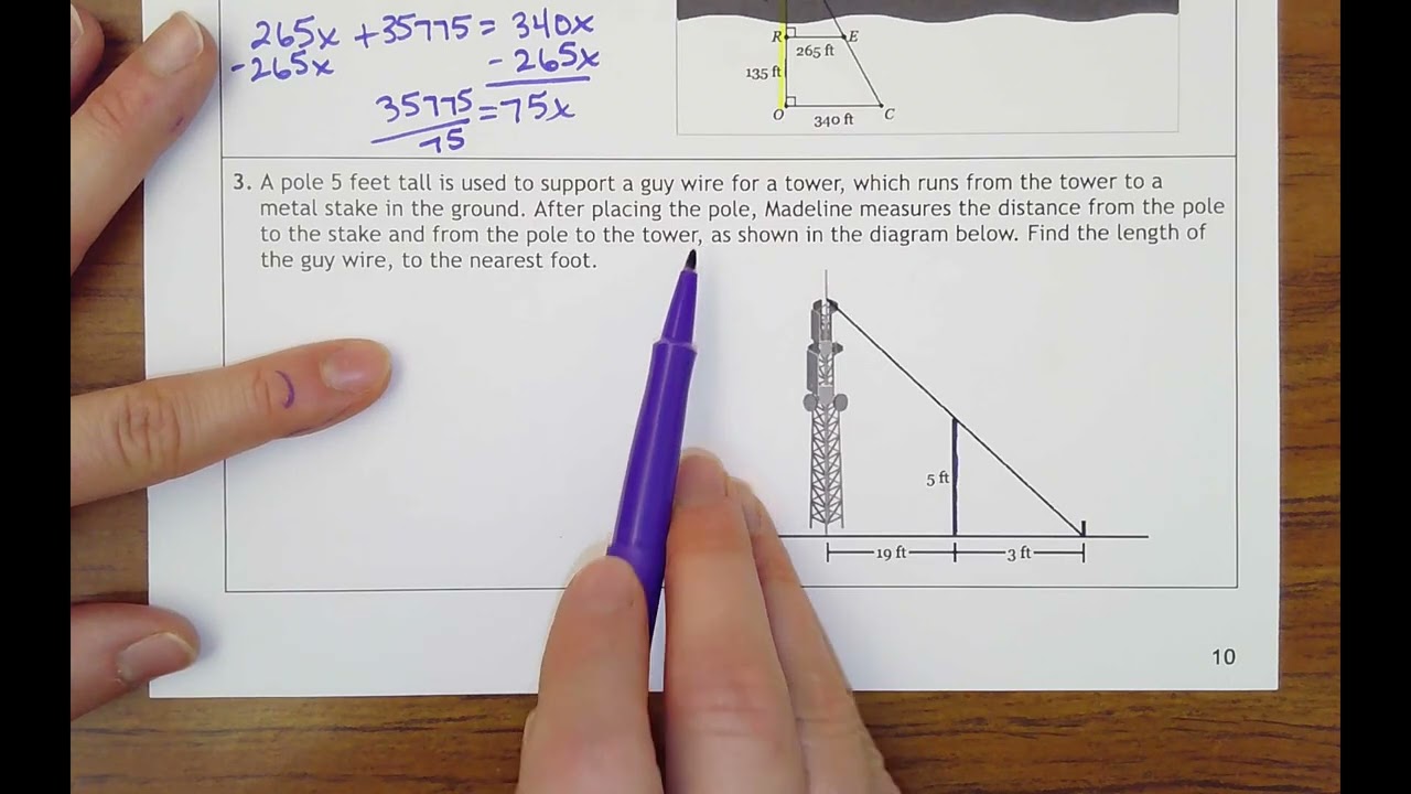9.13- Word Problems with Similar Triangles (Level 1)