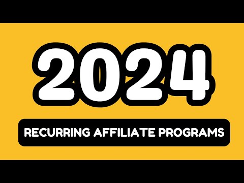 Best Recurring Affiliate Marketing Programs for Residual Income 2024