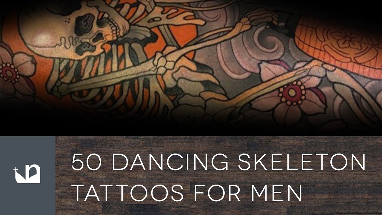 50 Dancing Skeleton Tattoos For Men