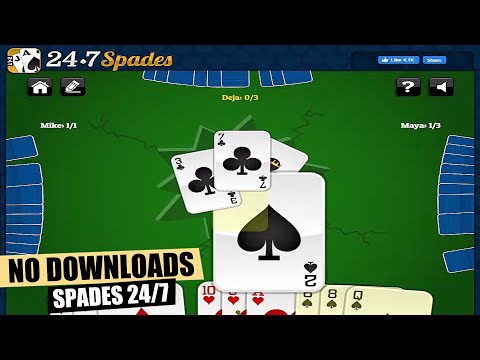 Spades 24/7 Free Online Card Game (No Downloads)