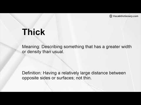 Thick Meaning