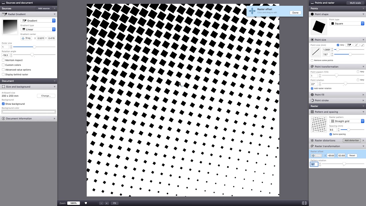Vector halftone basics in Vectoraster 7