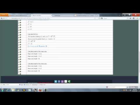 Ellipse Calculator