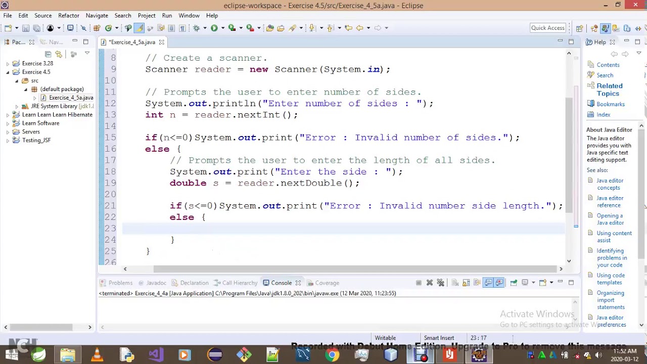 Introduction To Java Programming   Exercise 4 5a