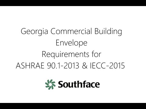 Georgia 2020 Commercial Building Envelope for ASHRAE 90.1-2013 & IECC-2015
