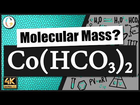 How to find the molecular mass of Co(HCO3)2 (Cobalt (II) Bicarbonate)