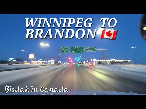 WINNIPEG TO BRANDON 🇨🇦 (HYPERLAPSE) || TRAVEL CANADA