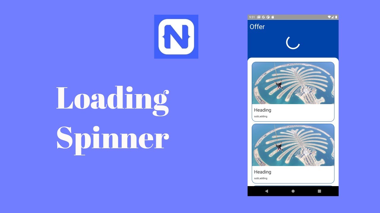 ScrollVIew Overscroll Loading Spinner  Nativescript
