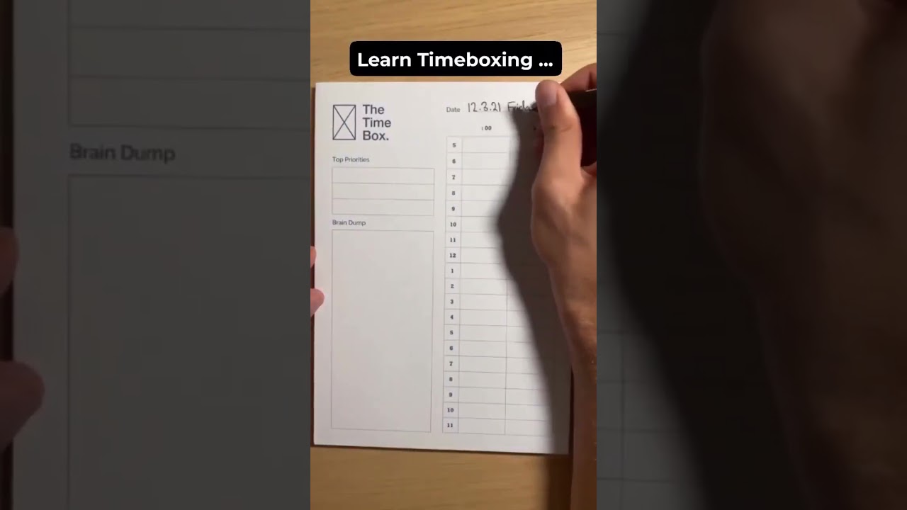 🎯 Time boxing: where every minute counts and Harvard agrees!