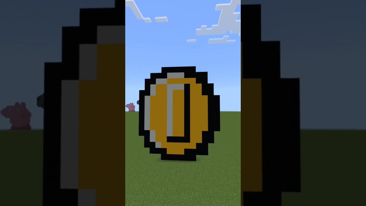 Minecraft pixel art (Mario coin) #minecraftpixelart #pixelart #viral #minecraft #pixelarts #mario
