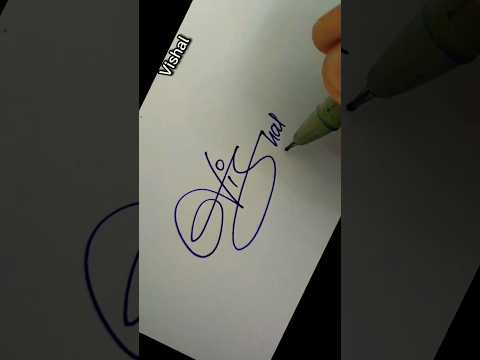 Vishal name signature style ll Signature design