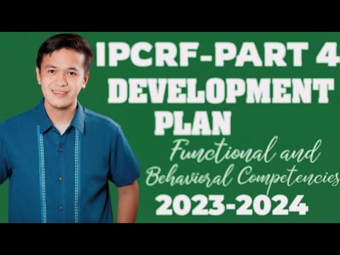 IPCRF-DEVELOPMENT PLAN 2024 with sample answer