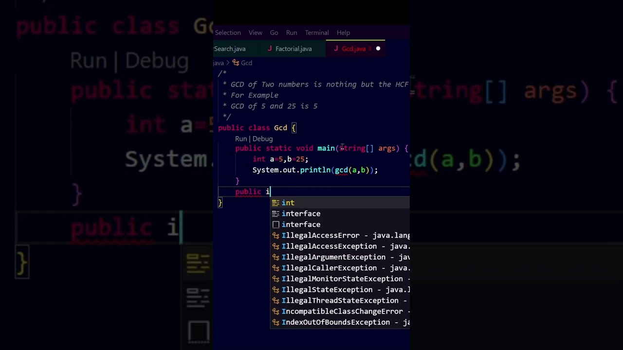 GCD using Recursion #DSA #recursion #leetcode #java #coding #beginners #GCD #euclidalgorithm